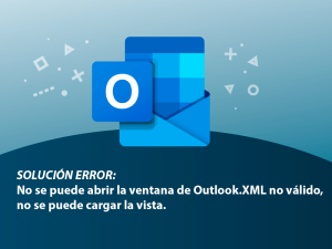 OUTLOOK Solución al error: No se puede abrir la ventana de Outlook.XML ...